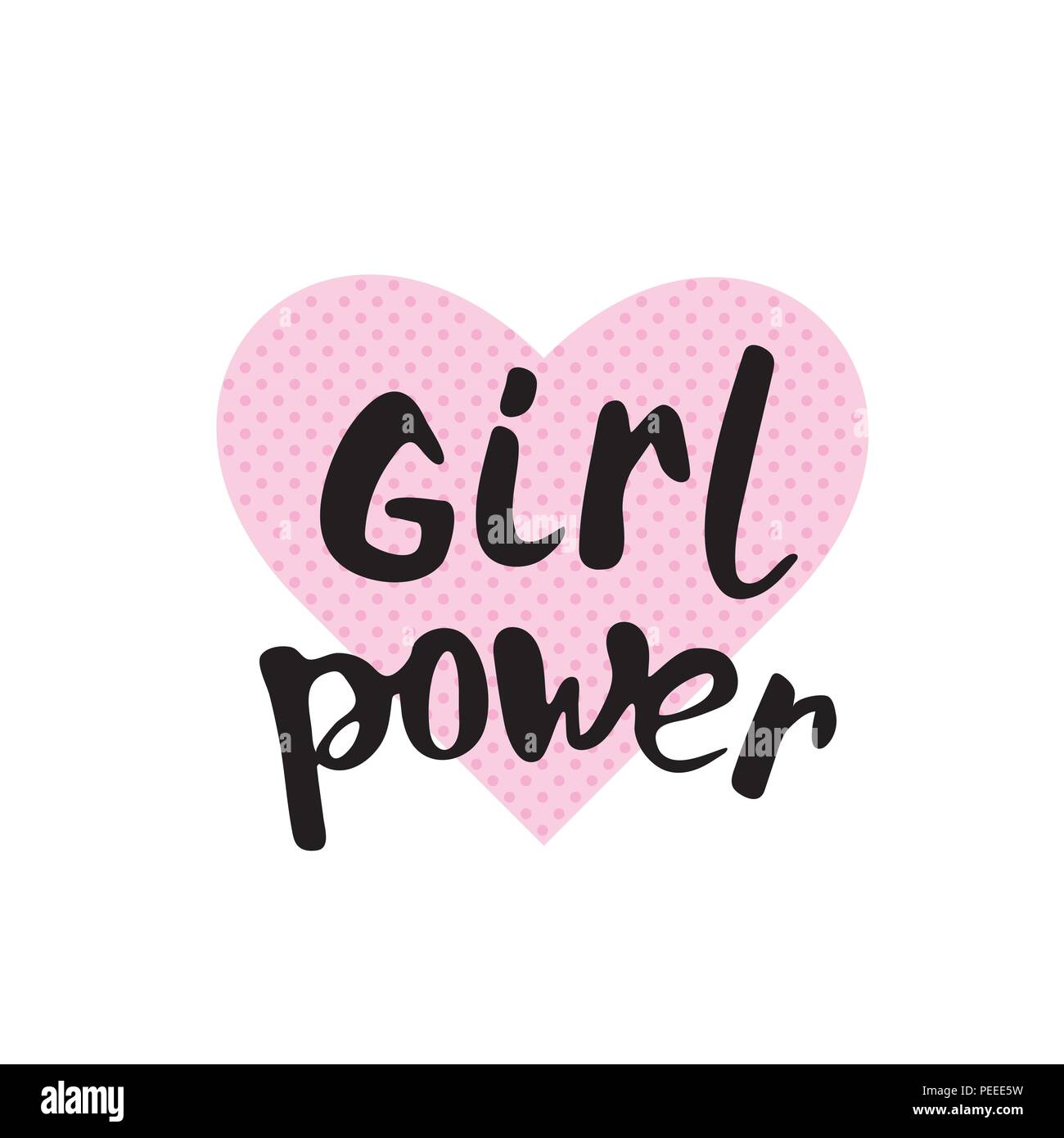 Girl Power composition. Vector illustration Stock Vector Image & Art ...