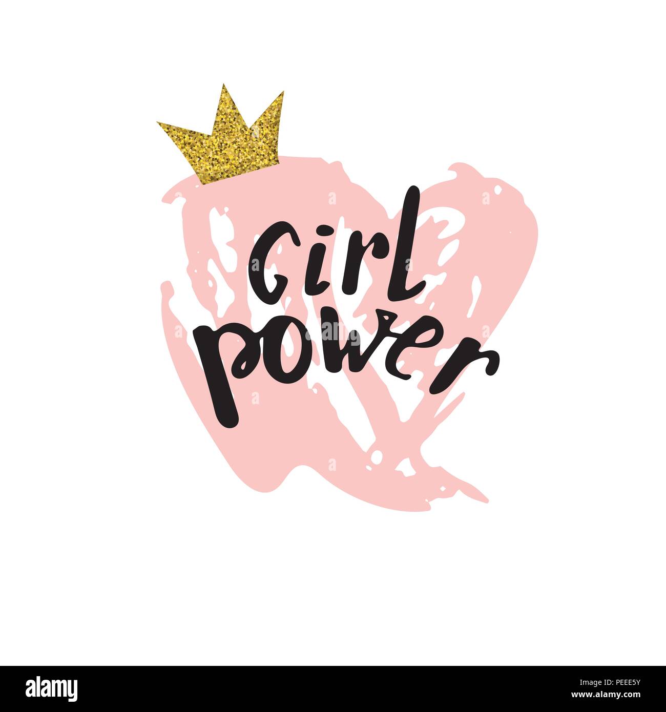 Girl Power composition. Vector illustration Stock Vector Image & Art ...