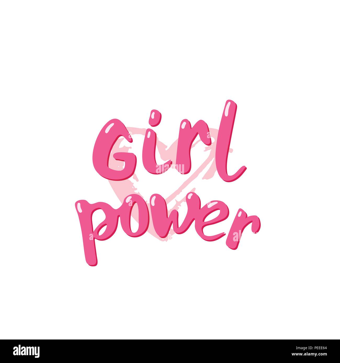 Girl Power composition. Vector illustration Stock Vector Image & Art ...