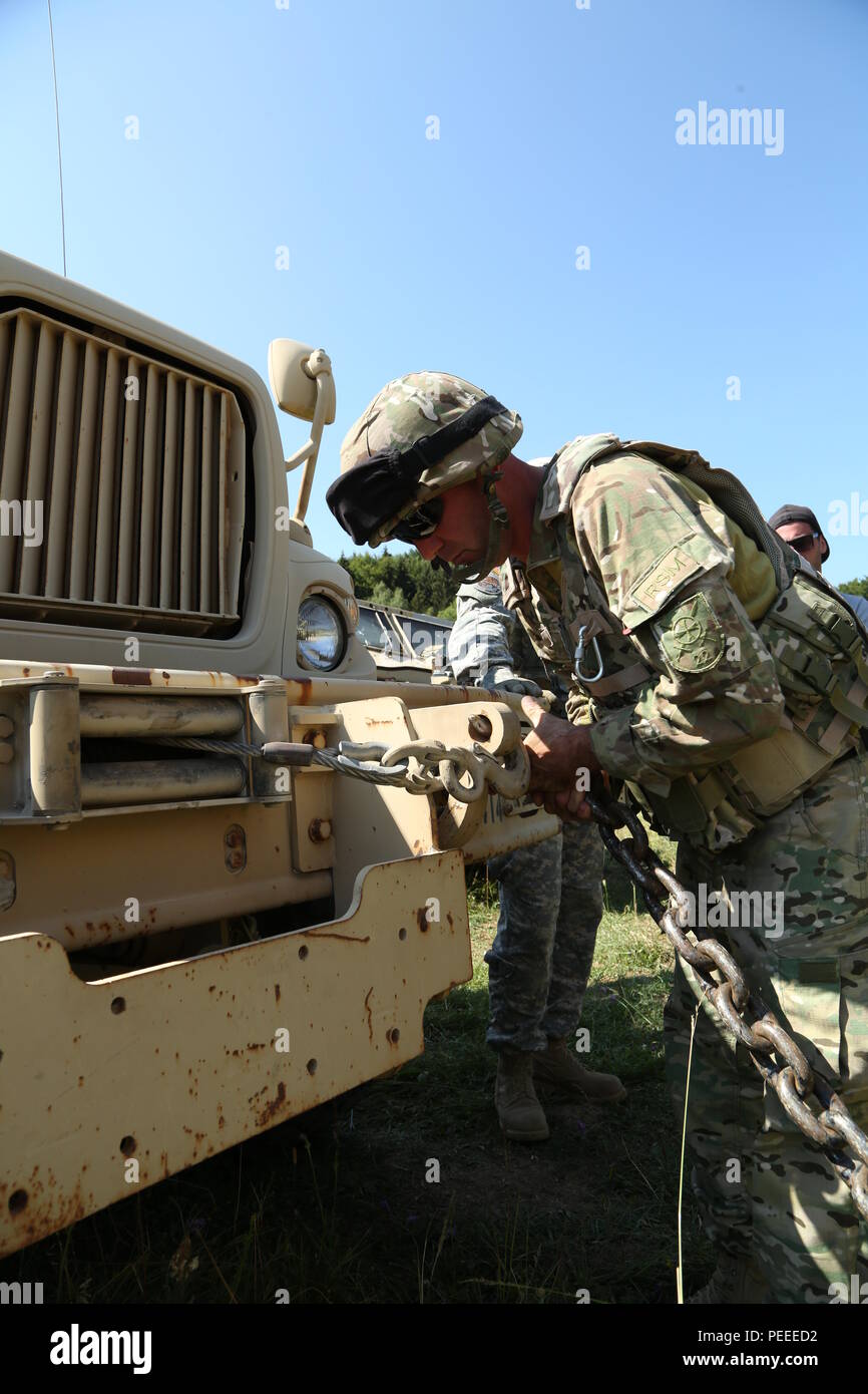 A Georgian soldier of 22nd Light Infantry Battalion, 2nd Infantry ...