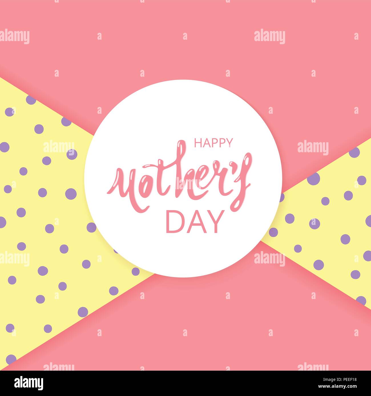 Handwritten lettering happy mother Stock Vector Images - Alamy