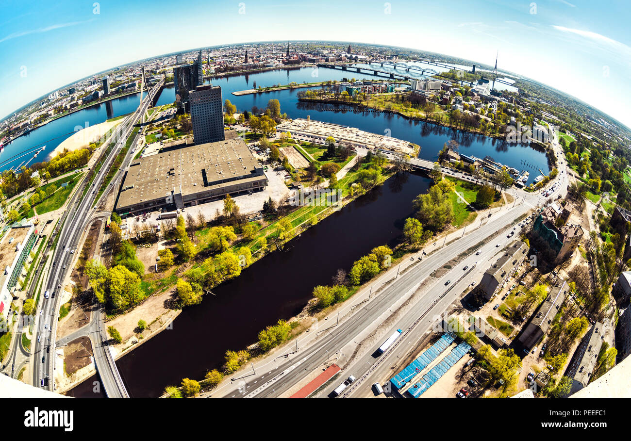 Fish eye view street hi-res stock photography and images - Alamy