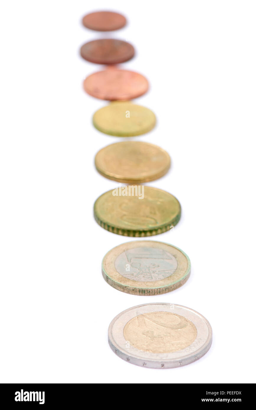 2 euro coins Cut Out Stock Images & Pictures - Alamy