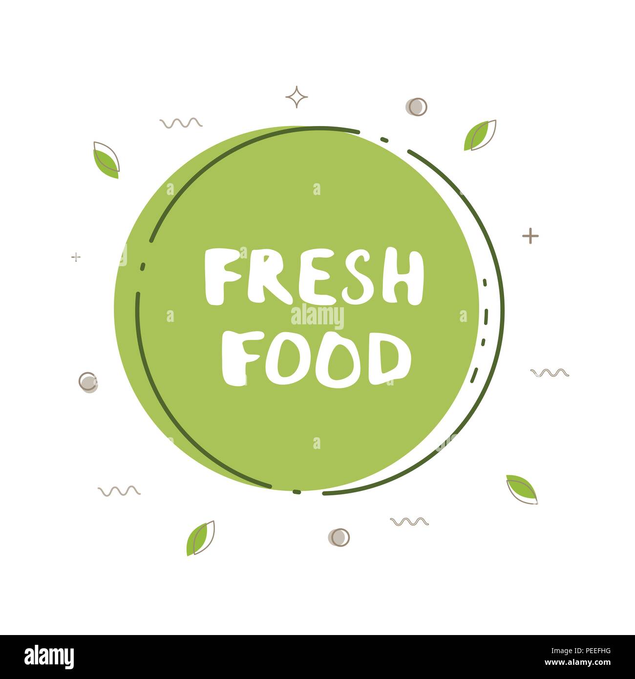 Food Logo Background Shapes
