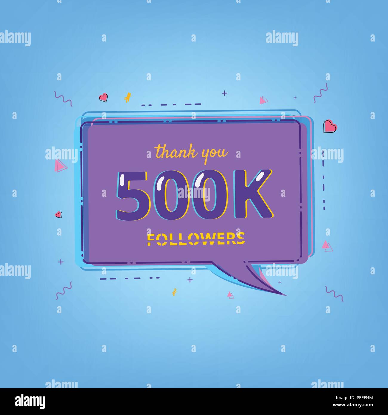 500k followers post vector vectors hi-res stock photography and images ...