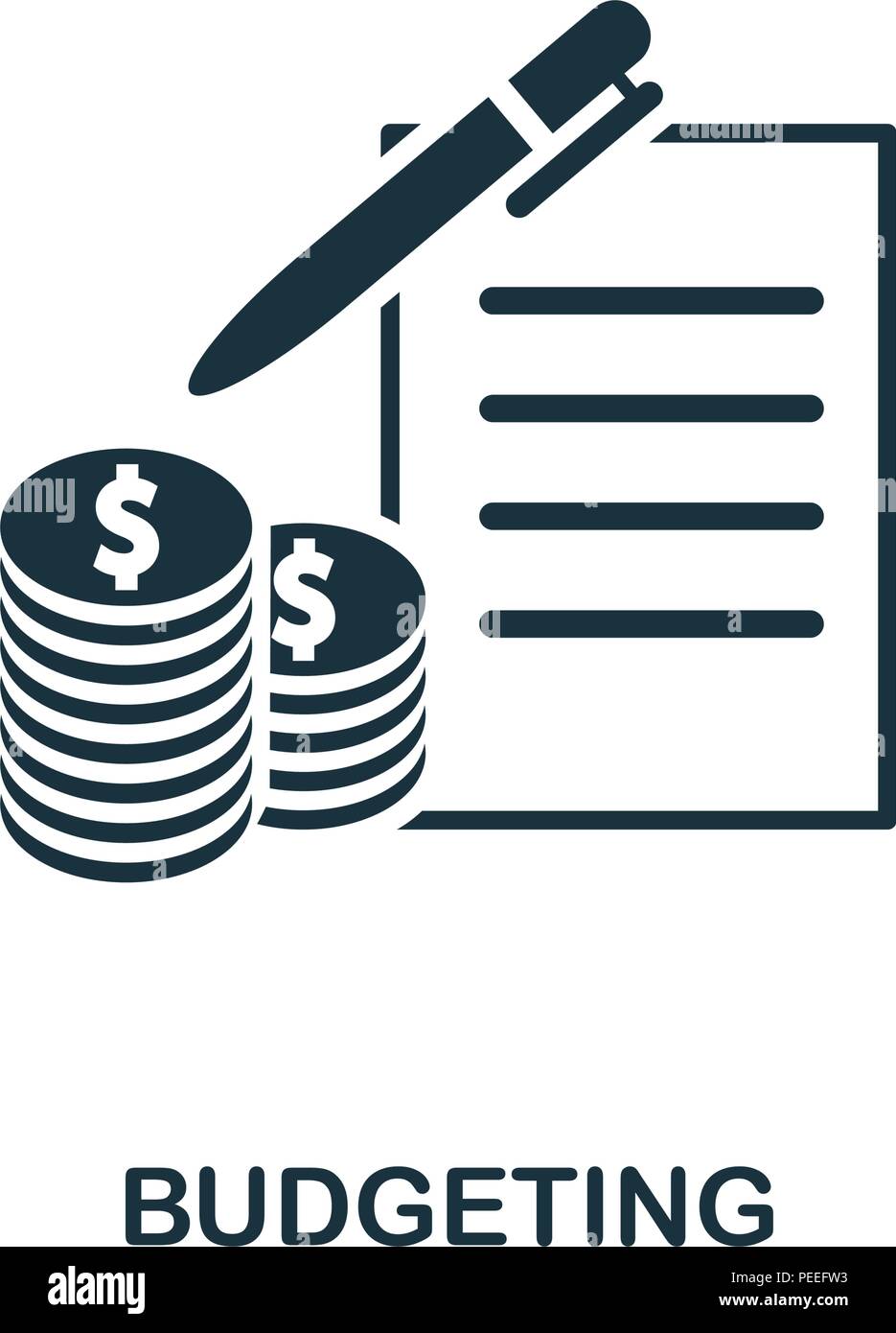 Budgeting calculation Stock Vector Images - Alamy