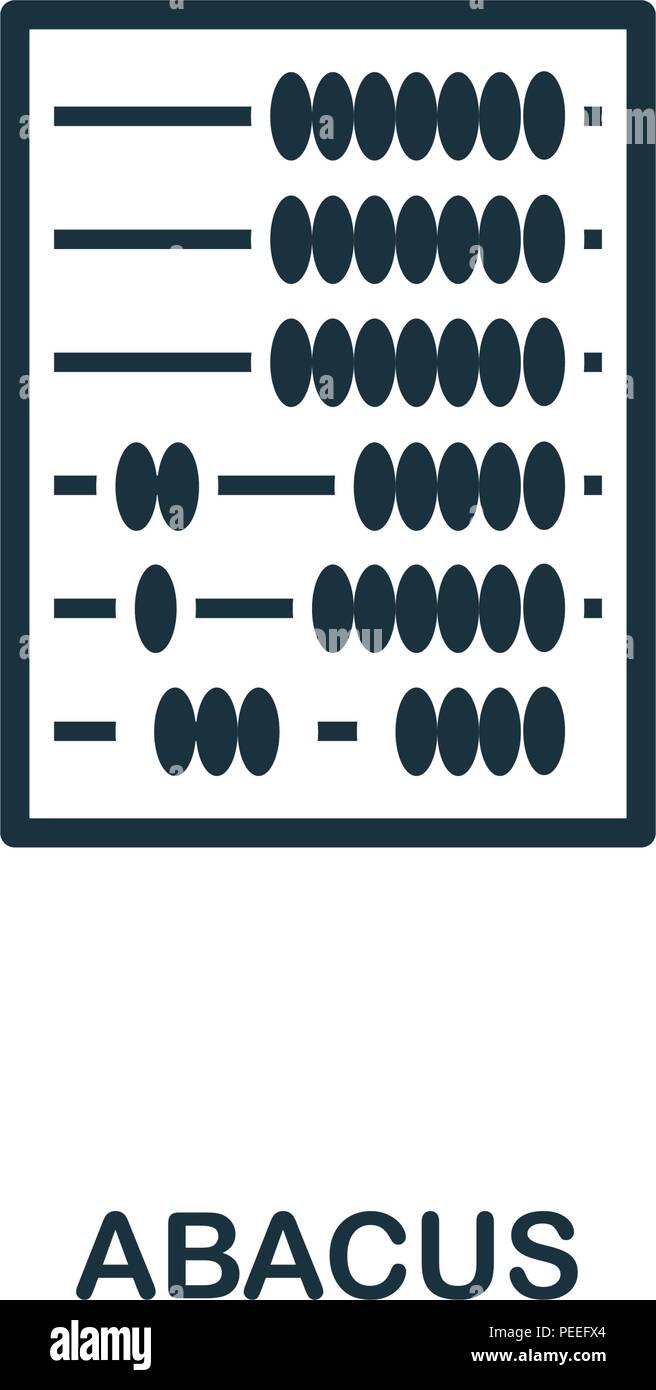 Abacus creative icon. Simple element illustration. Abacus concept ...
