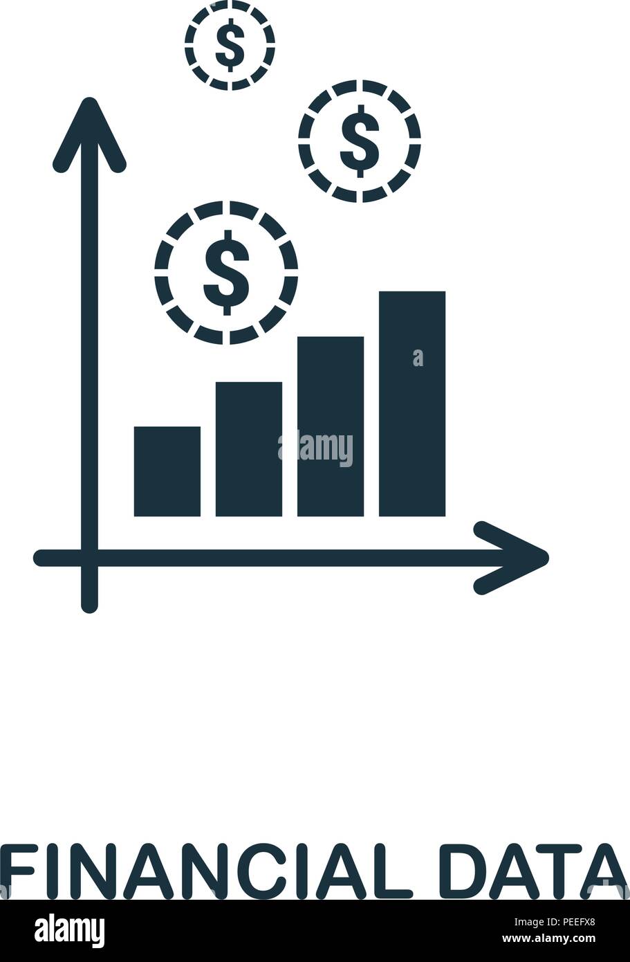 Financial Data creative icon. Simple element illustration. Financial ...