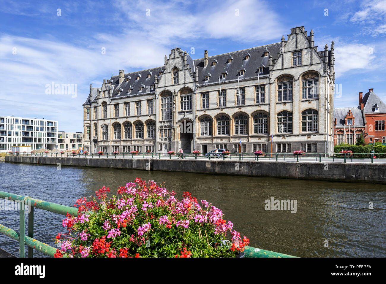 The neo gothic court house / courthouse / court of justice along the ...