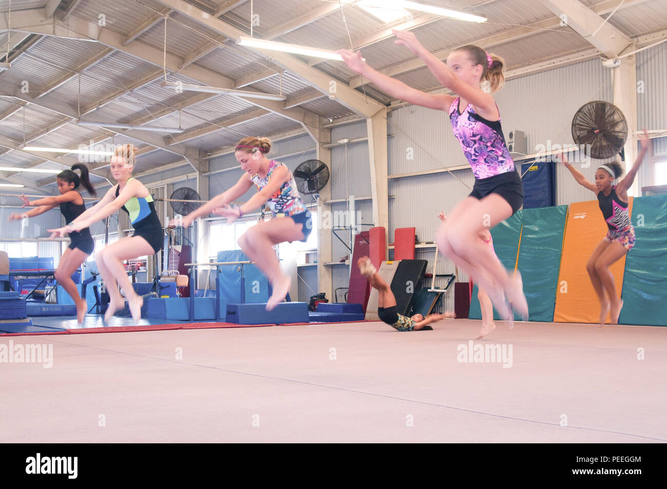 Ariel gymnastics hi-res stock photography and images - Alamy