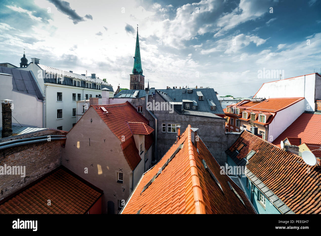Rooftop view riga latvia hi-res stock photography and images - Alamy