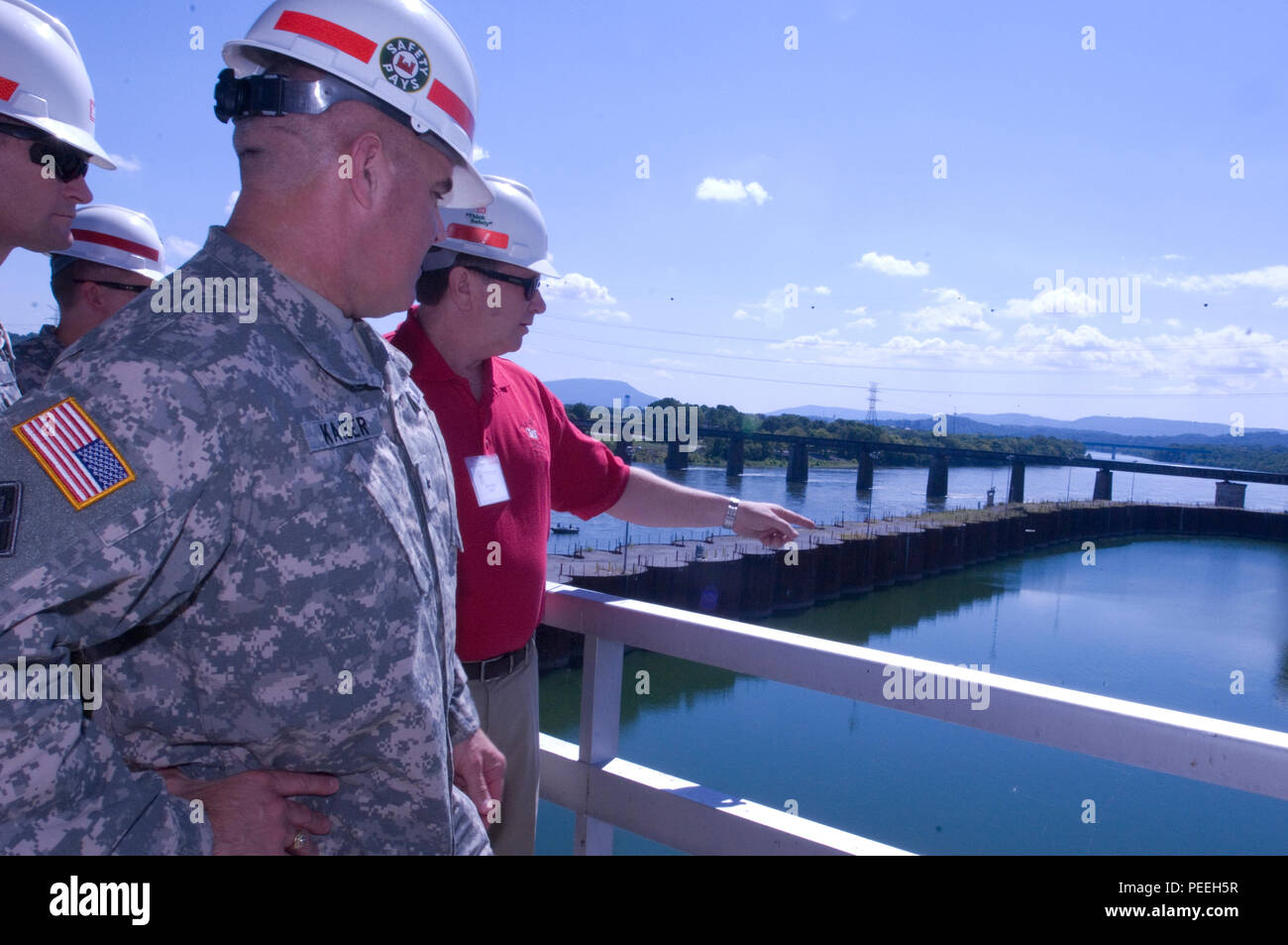Don Getty (Red Shirt), project manager for the Chickamauga Lock ...