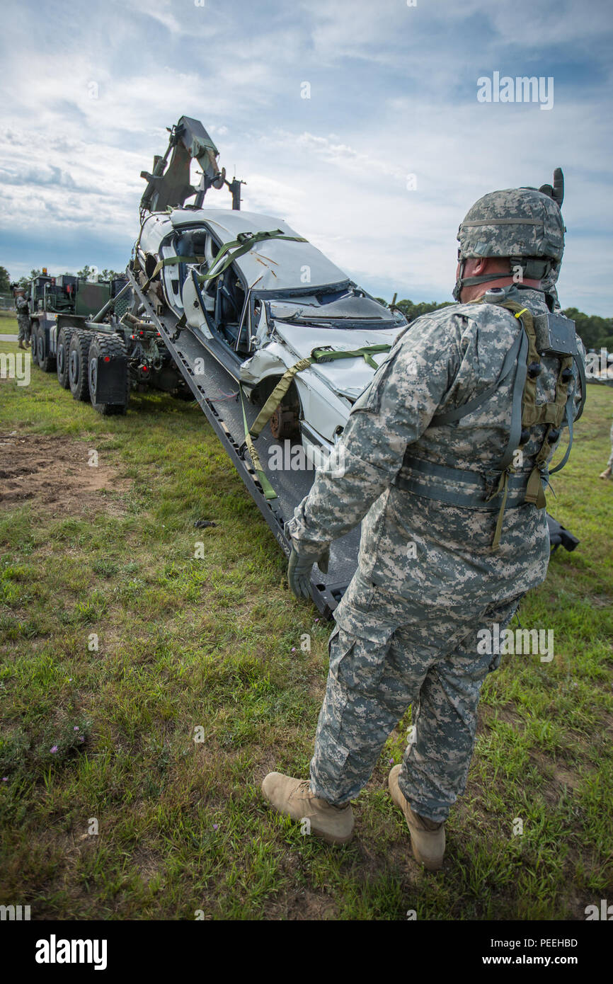 U.S. Army Spc. Robert Jones, of the 212th Transportation Company ...