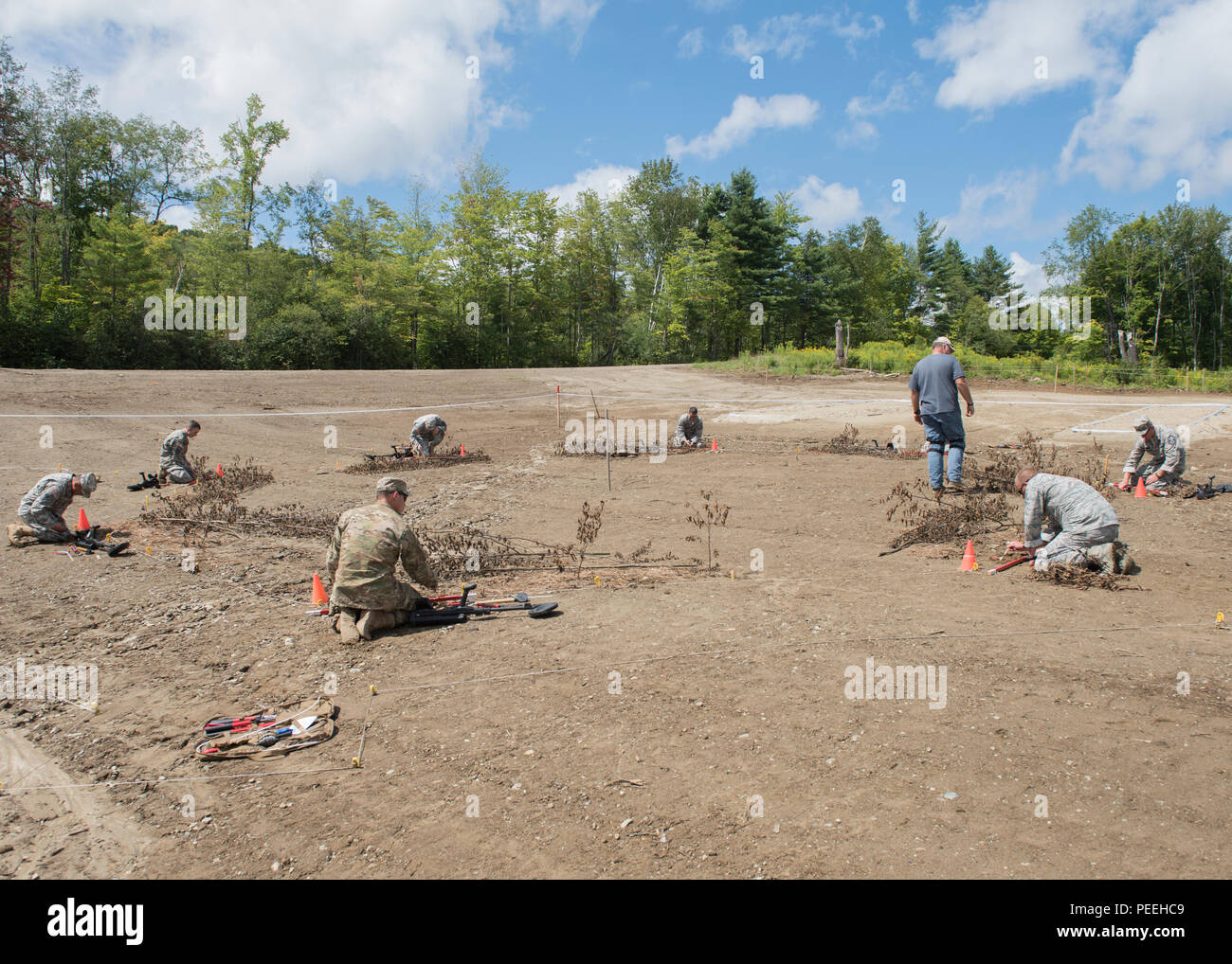 U.S. service members in the Humanitarian Mine Action Basic Course HMA ...