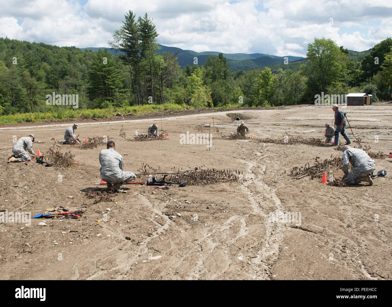 U.S. service members in the Humanitarian Mine Action Basic Course HMA ...