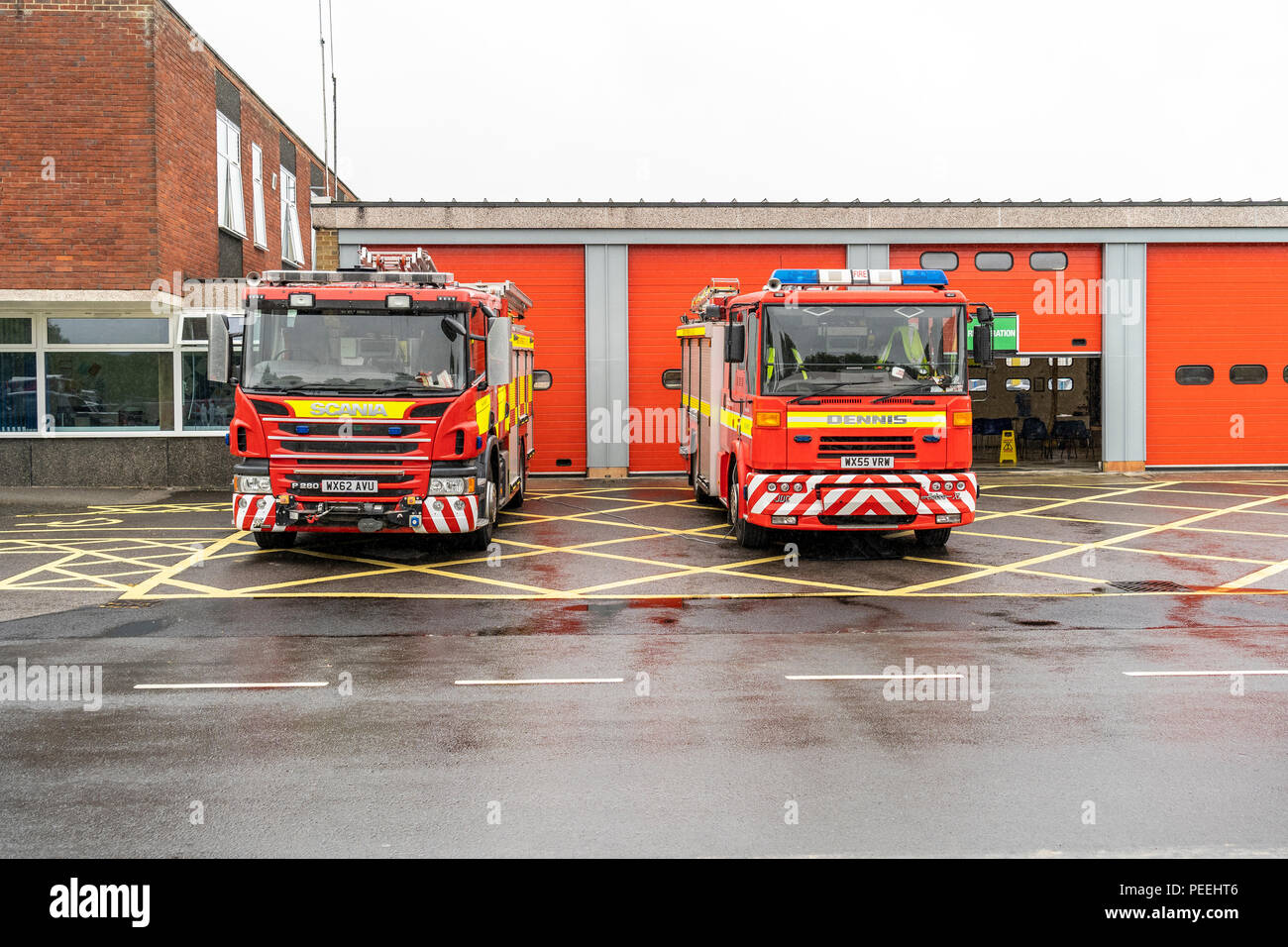Fire station fire trucks hi-res stock photography and images - Alamy