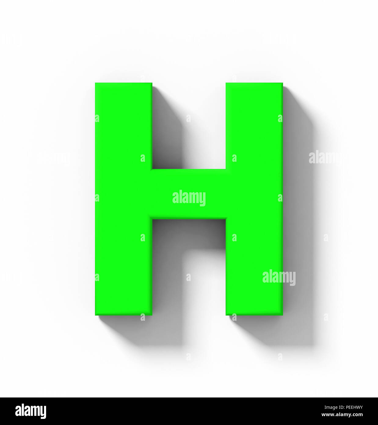 Green Letter H