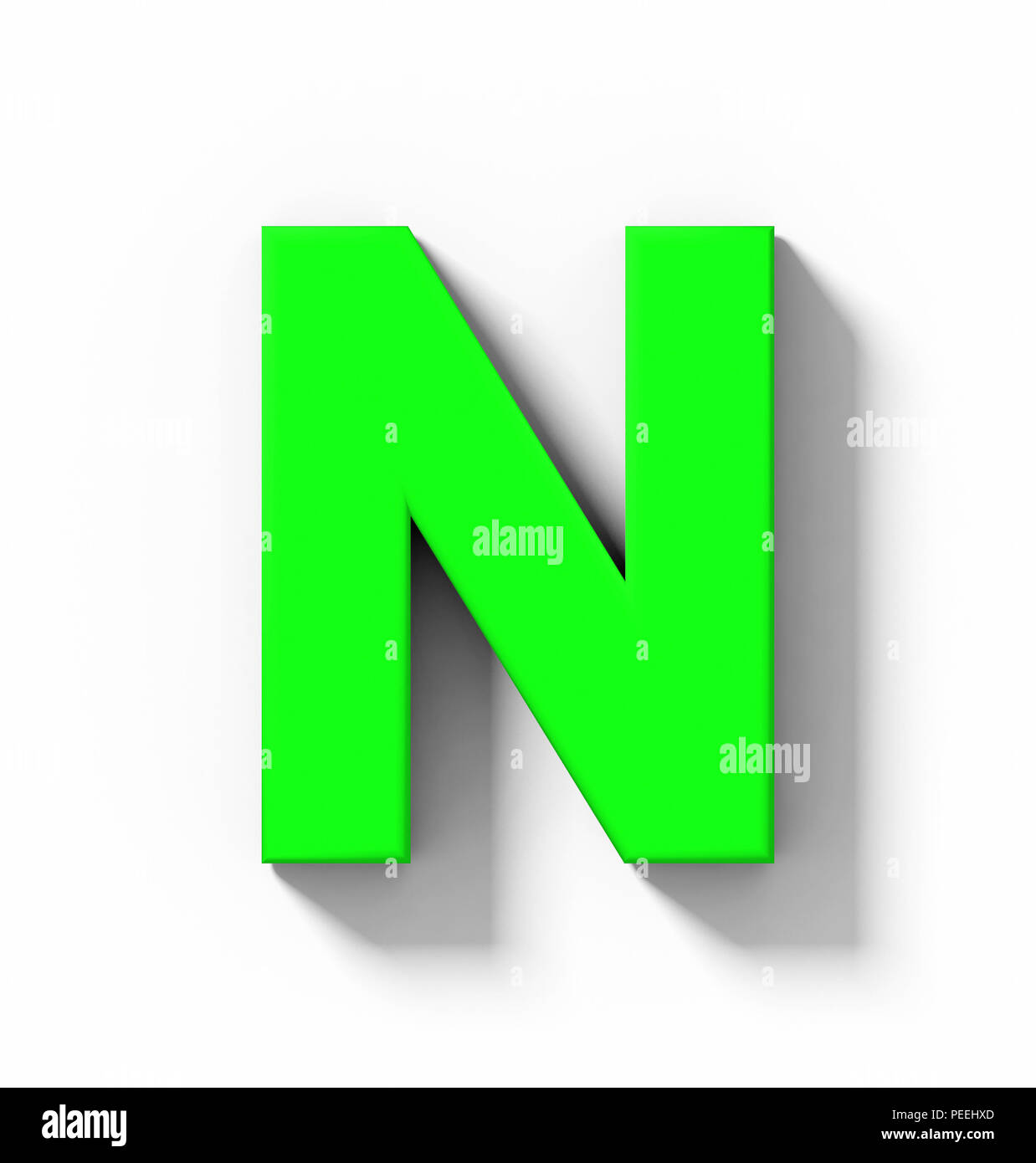Green Letter N