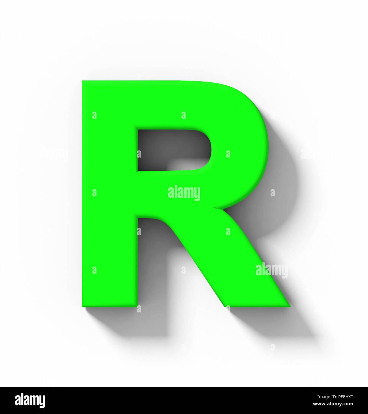 Green Letter R