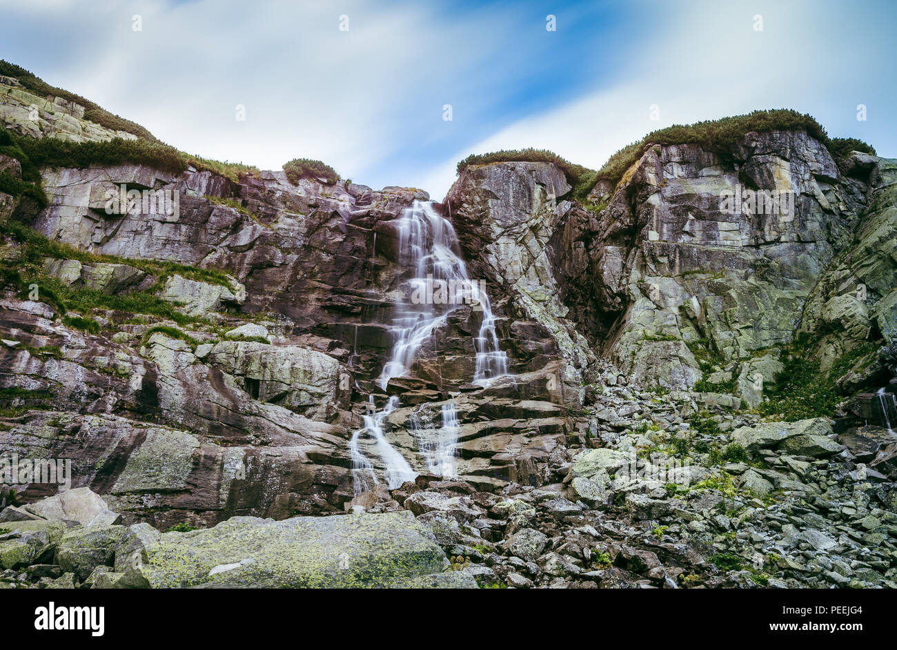 Beautiful skok waterfall mountains hi-res stock photography and images ...