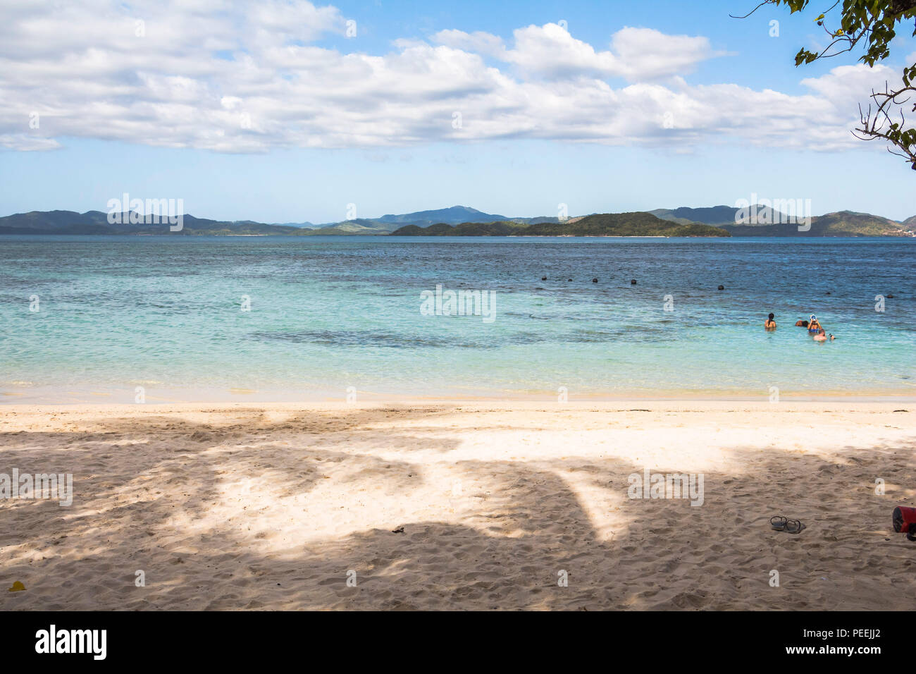 Beautiful beach with turquoise water in philippines Stock Photo - Alamy