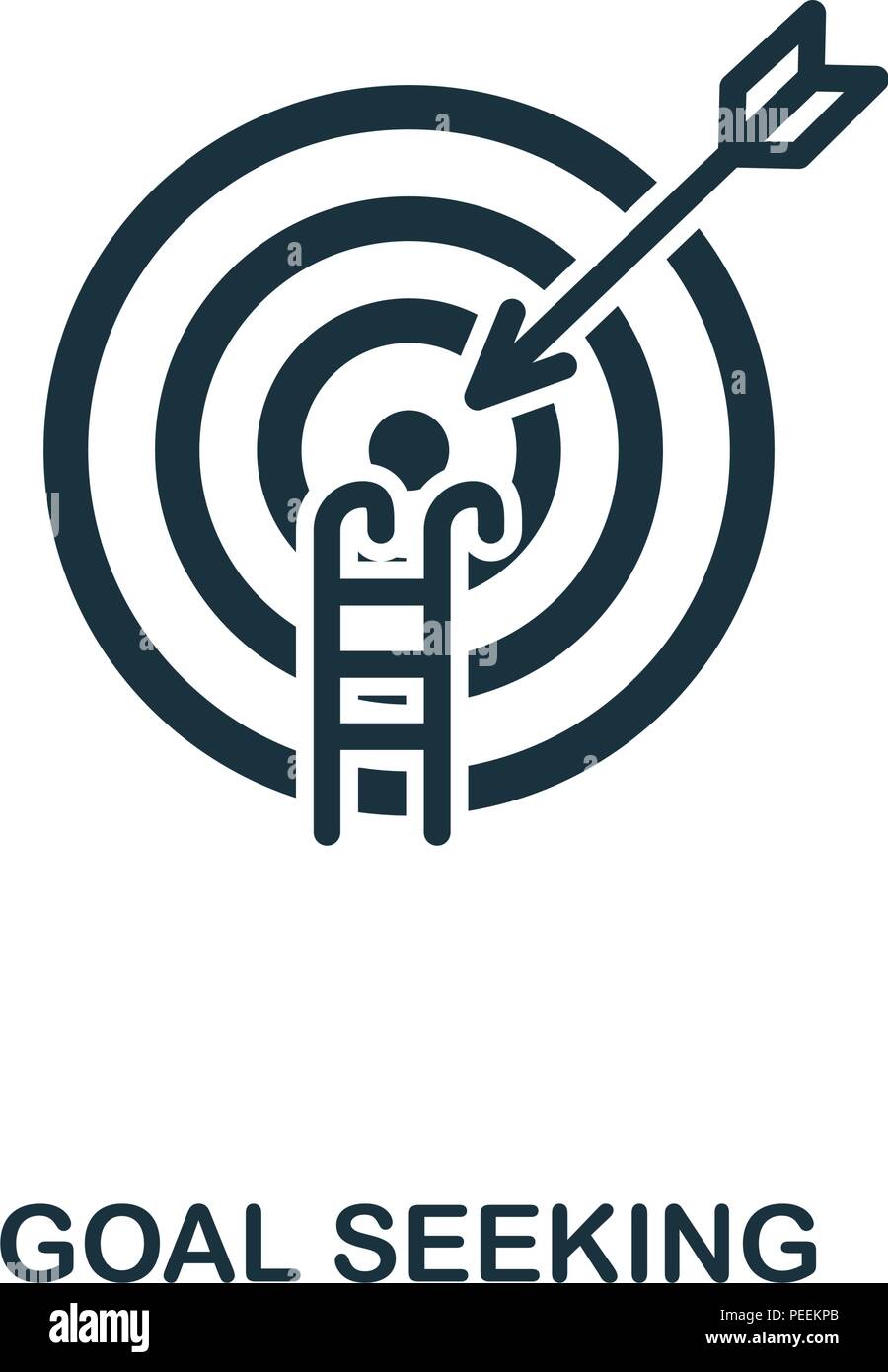 Goal Seeking creative icon. Simple element illustration. Goal Seeking ...
