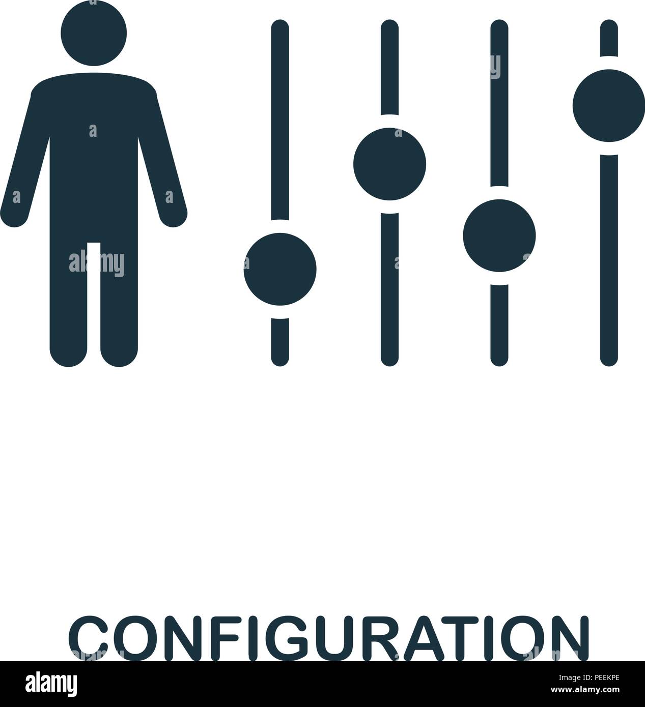 Configuration creative icon. Simple element illustration. Configuration ...