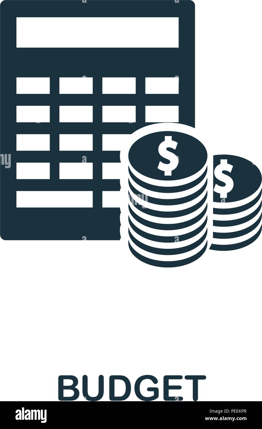 Budget creative icon. Simple element illustration. Budget concept ...