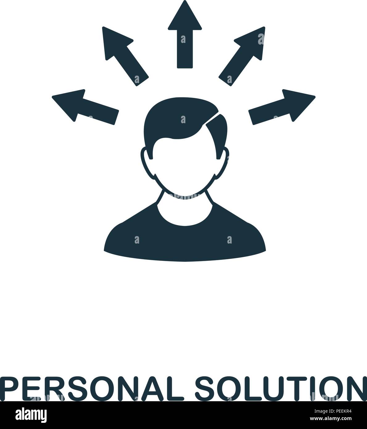 Personal Solution creative icon. Simple element illustration. Personal ...