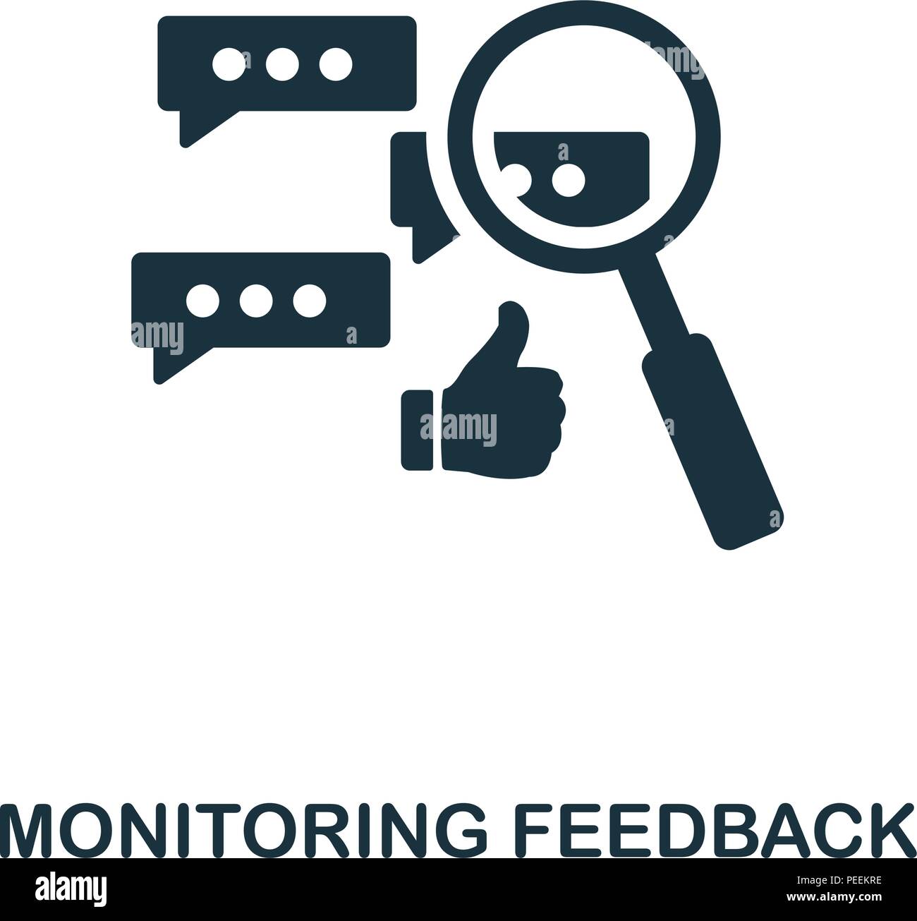 Monitoring Feedback creative icon. Simple element illustration ...