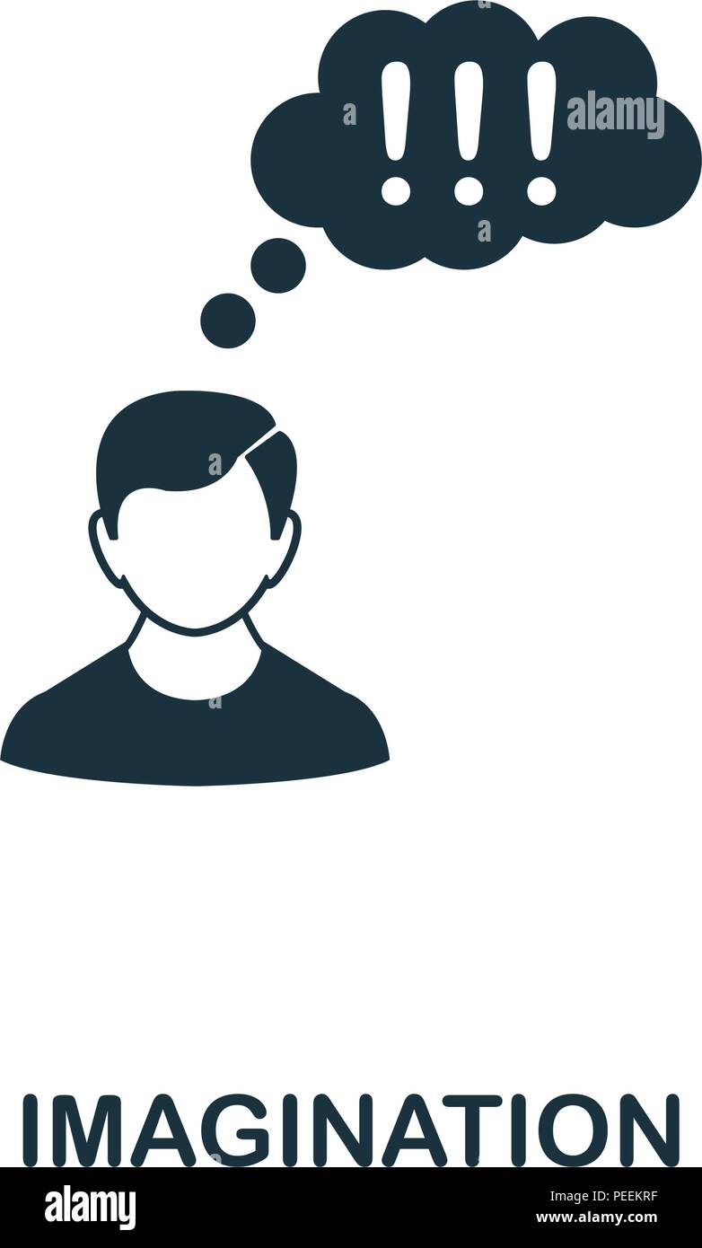 Imagination creative icon. Simple element illustration. Imagination ...
