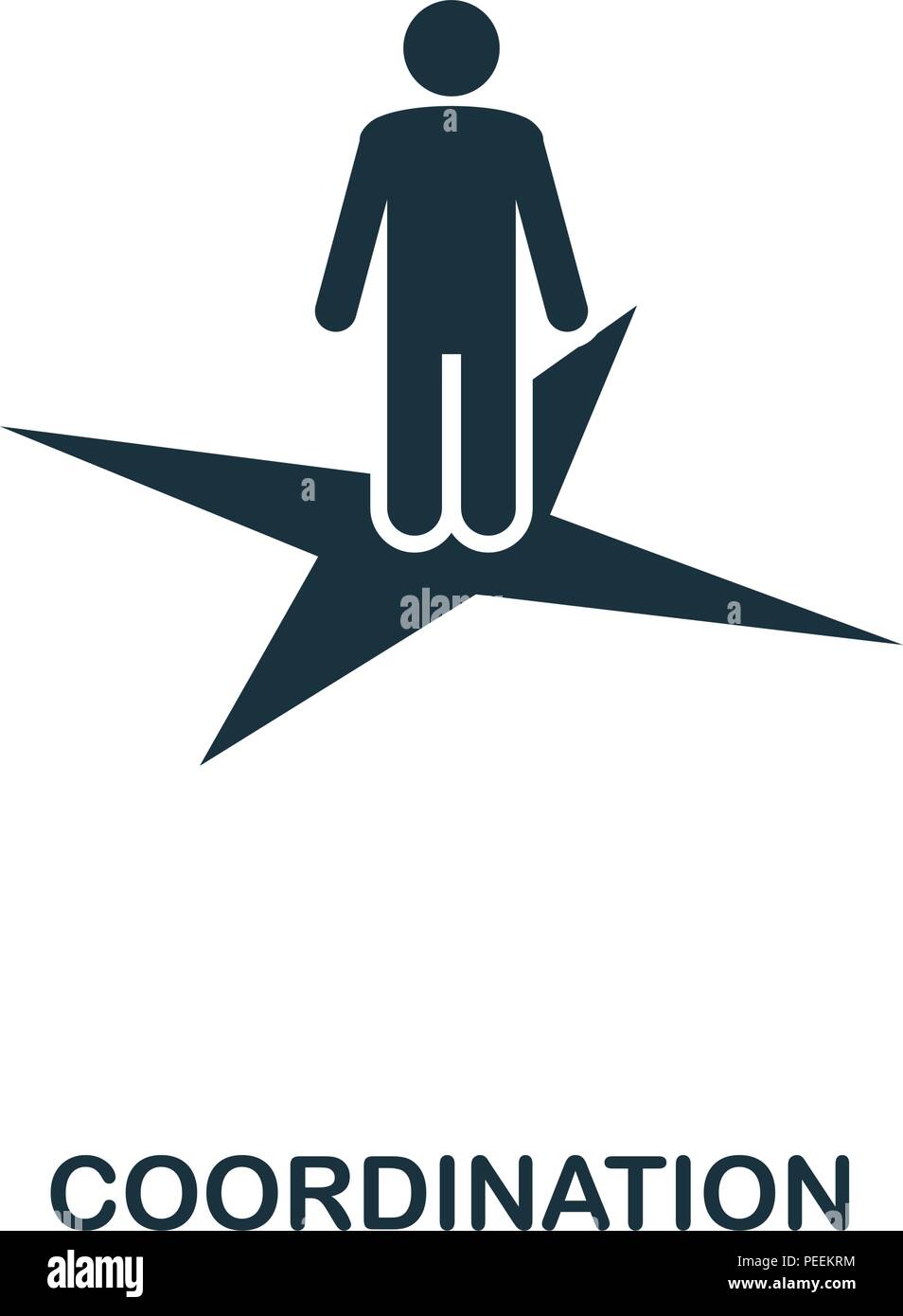 Coordination creative icon. Simple element illustration. Coordination ...