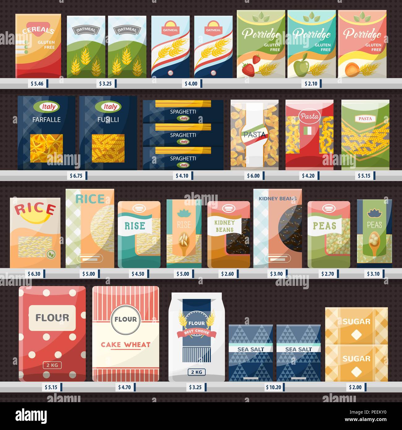 Cooking showcase Stock Vector Images - Alamy