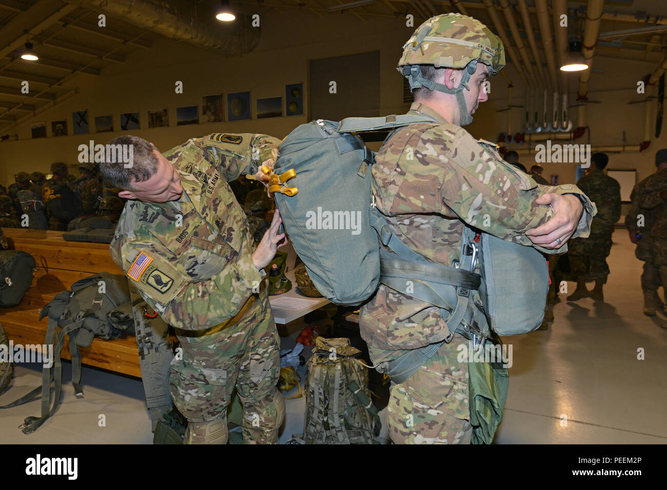 U.S. Army Lt. Col. Eric Baus, deputy commander of the 173rd Airborne ...