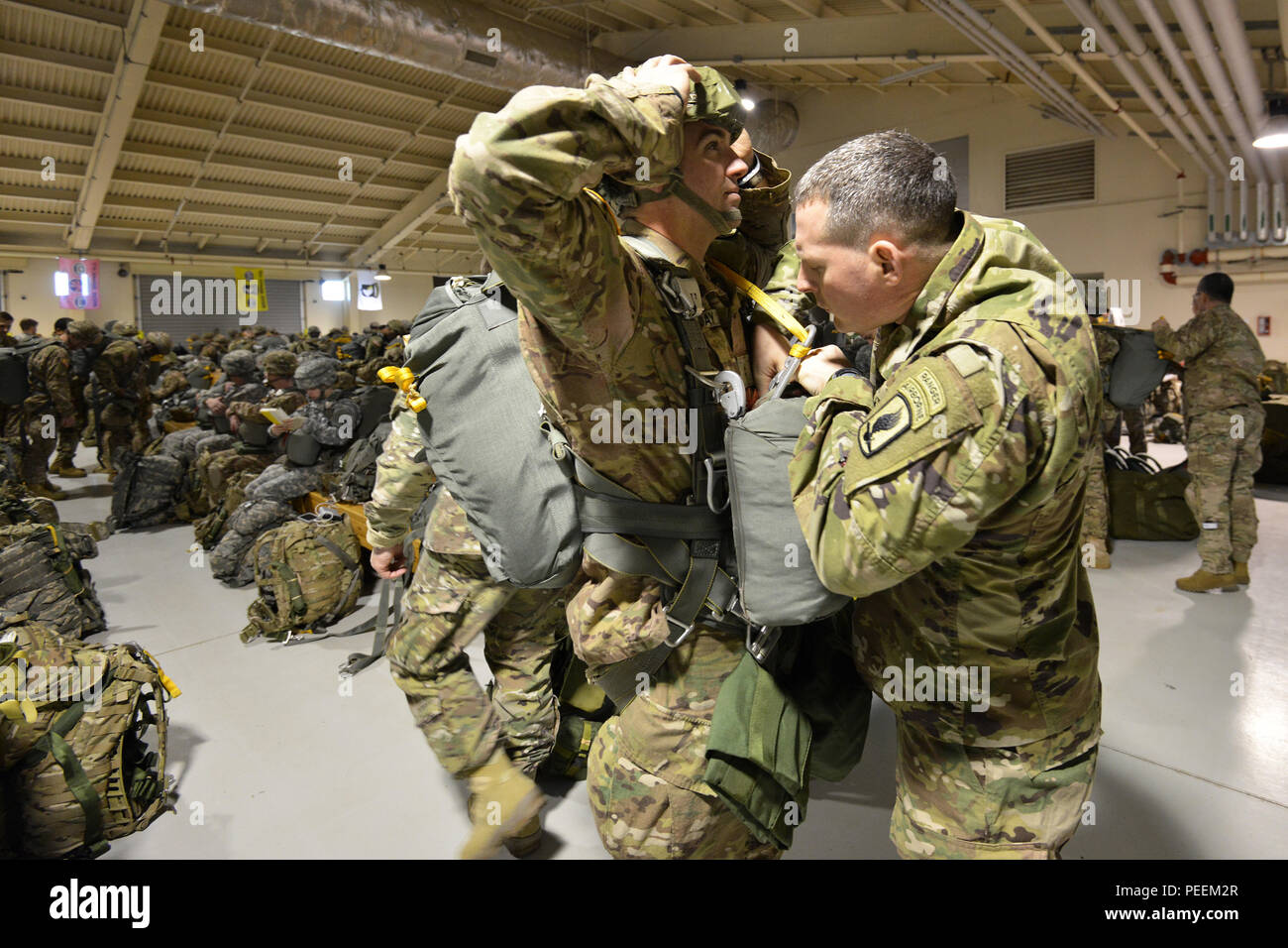 U.S. Army Lt. Col. Eric Baus, deputy commander of the 173rd Airborne ...