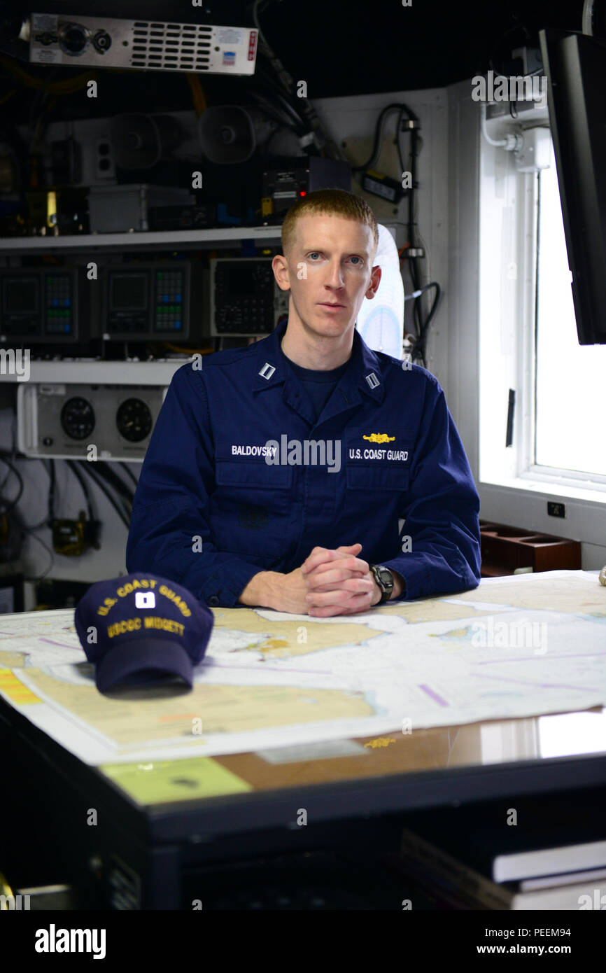 Lt. Steven Baldovsky, operations officer, U.S. Coast Guard Cutter ...