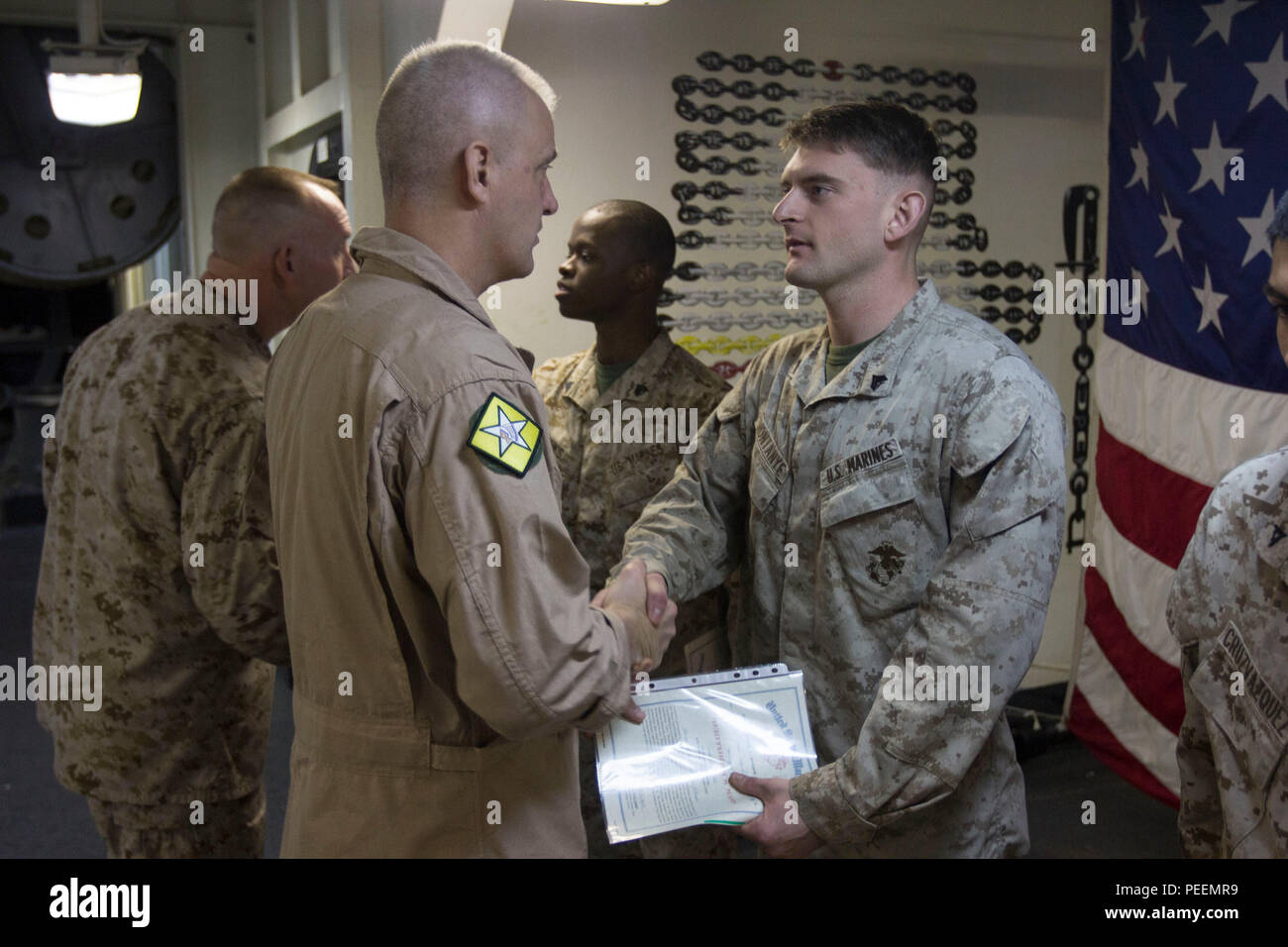 U.S. Marine Col. Robert C. Fulford, Commanding Officer, 26th Marine ...
