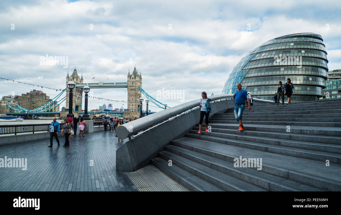 Tower Bridge across the River Thames, London Stock Photo - Alamy