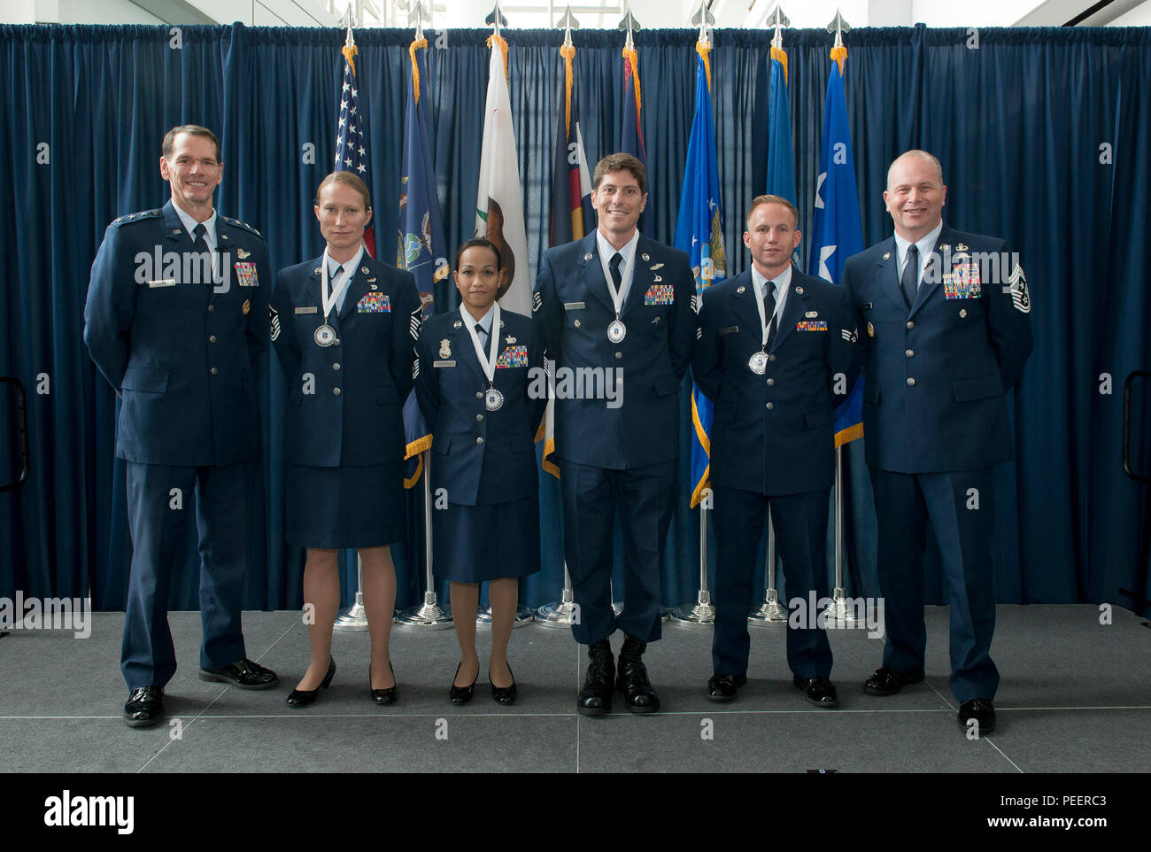 Lt. Gen. Stanley E. Clarke III, director of the ANG (left) and Chief ...