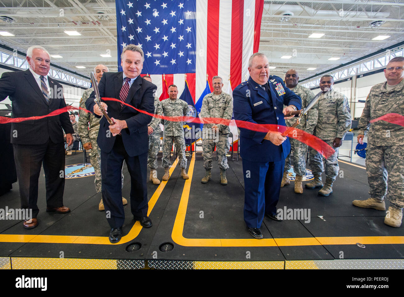U.S. Rep. Christopher Smith, second from left, (R-4th Dist.) and Brig ...
