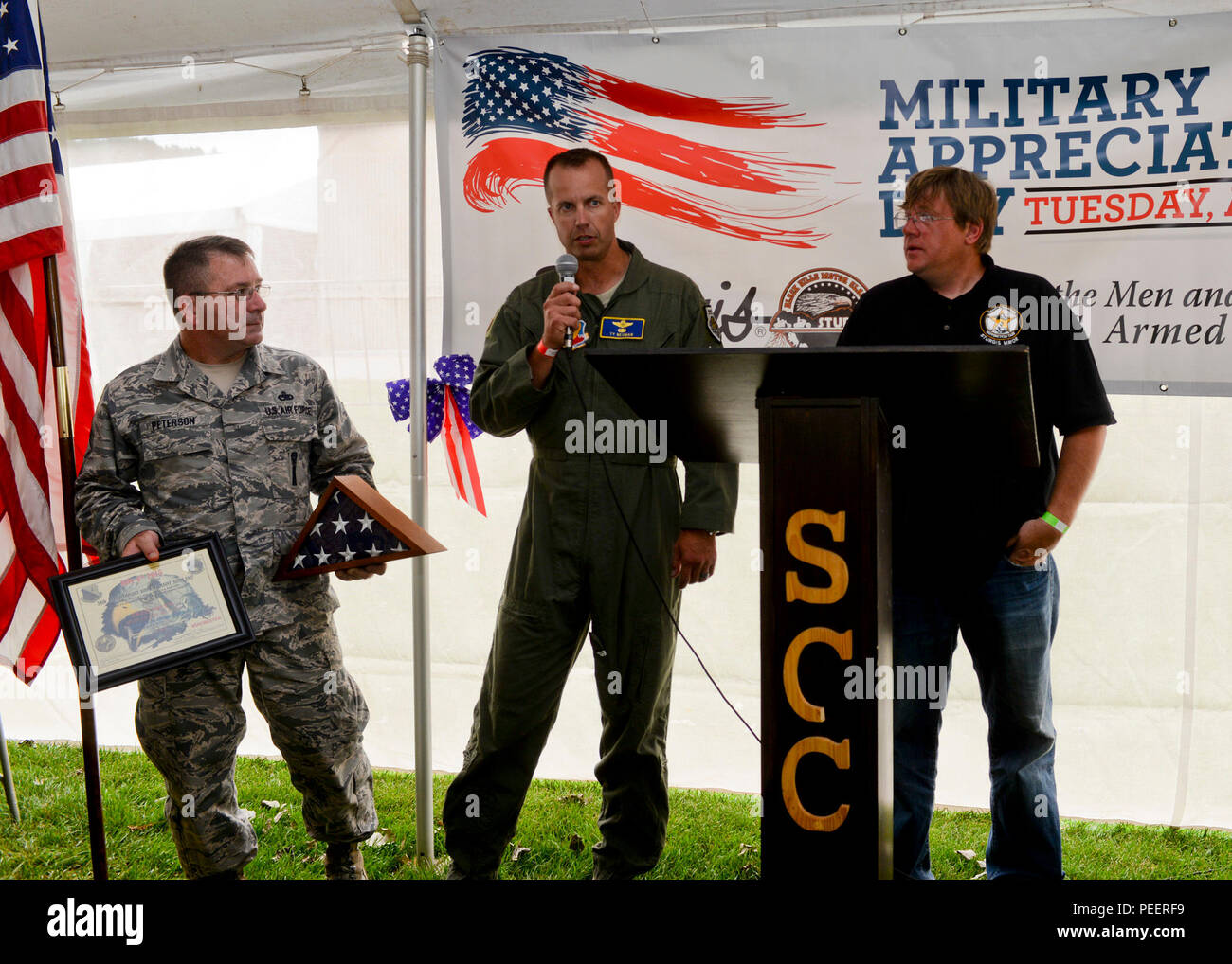 Col. Ty Neuman, 28th Bomb Wing vice commander, recognized and honored ...