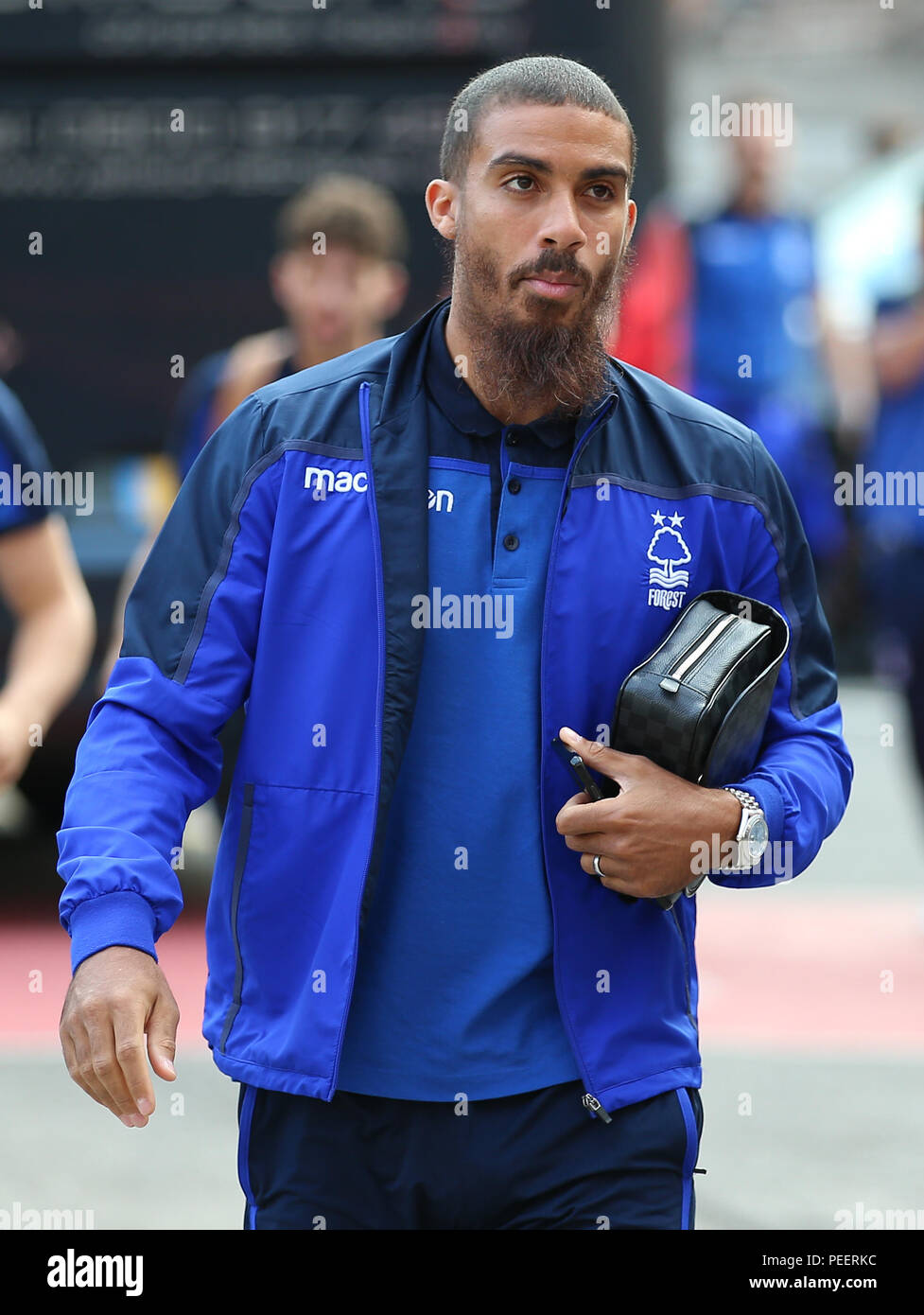 Nottingham Forest's Lewis Grabban arrives for the Carabao Cup, First ...