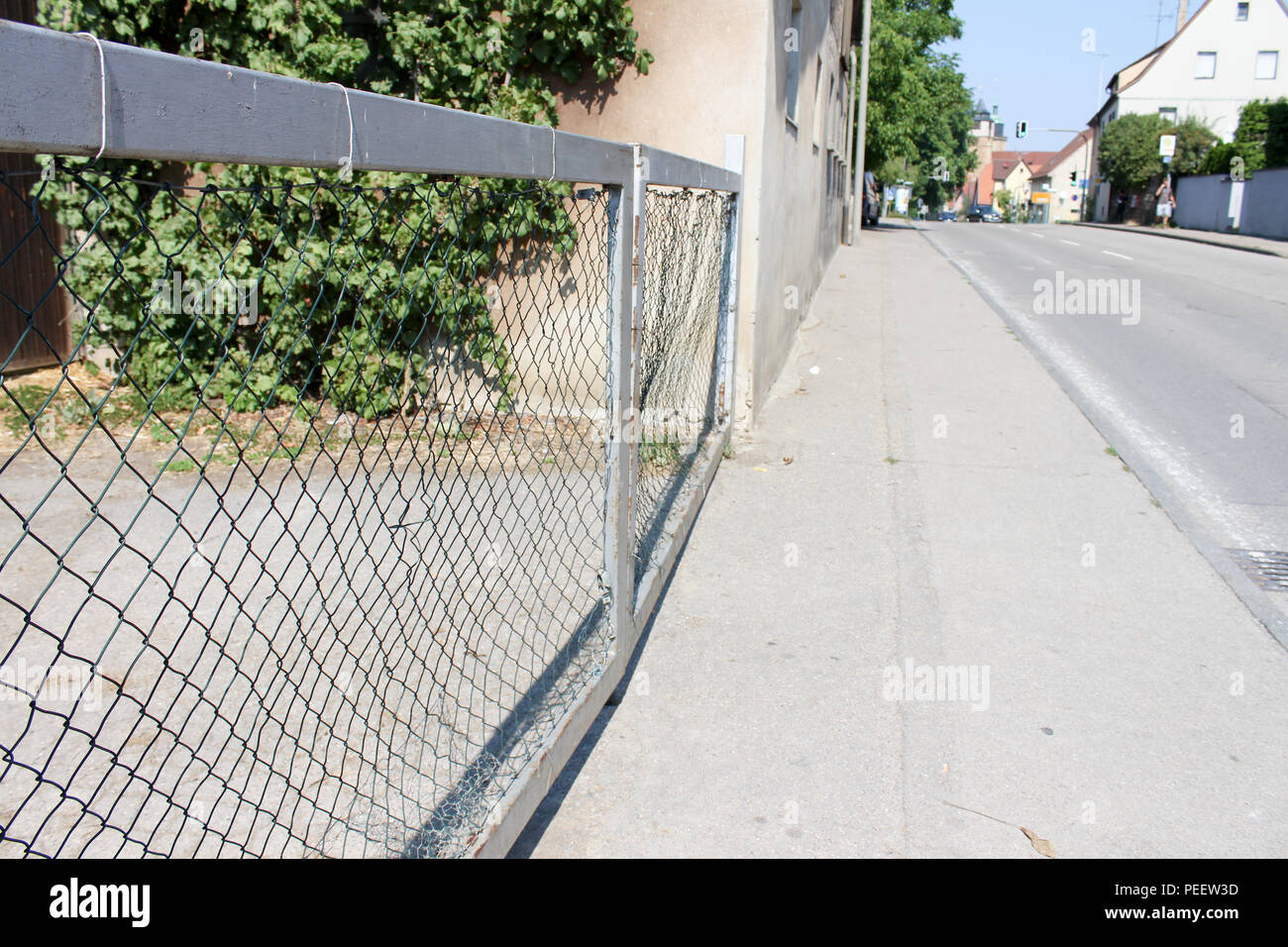 Bus Stop Stuttgart Village Germany near the bus stop and street with ...