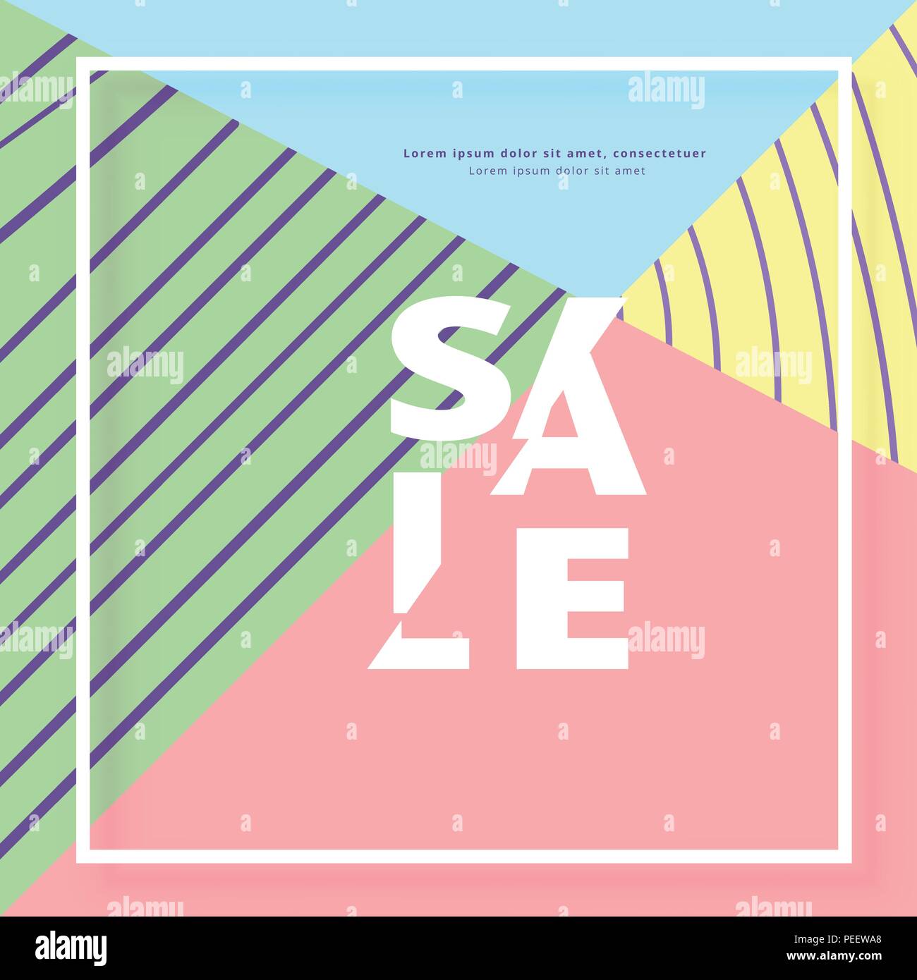 Sale Square Banner. Vector Illustration Stock Vector Image & Art - Alamy