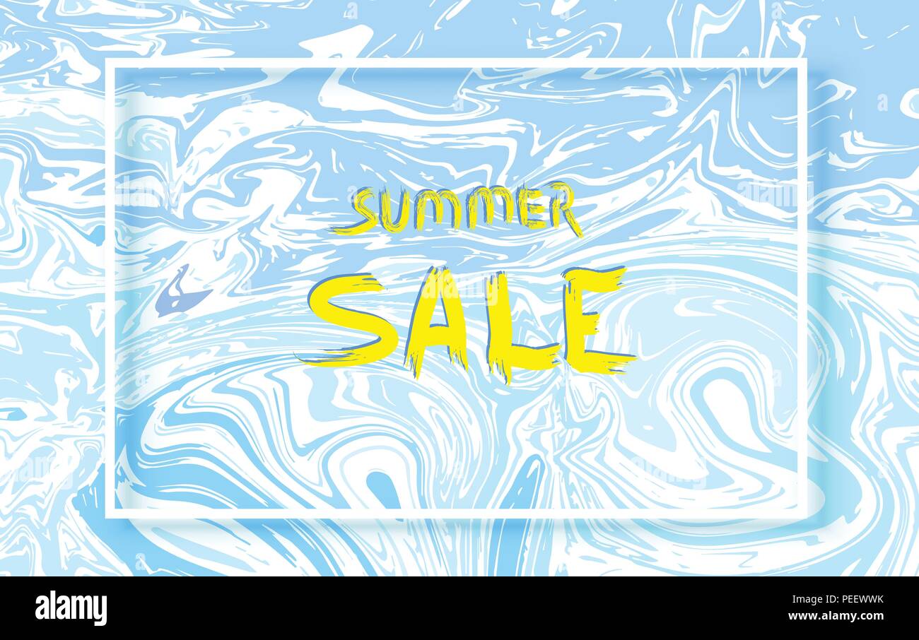 Summer Sale horizontal card. Vector Illustration Stock Vector Image ...