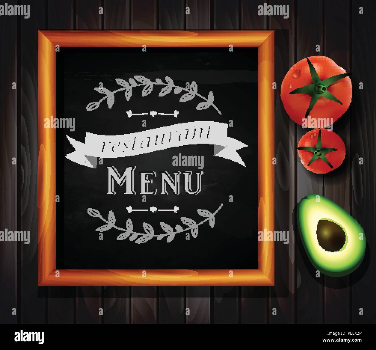 Restaurant menu board Restaurant menu bulletin board Stock Vector Image ...