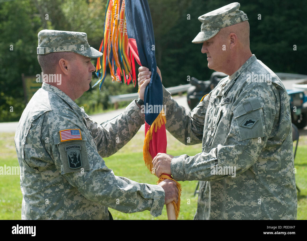 Col. John Boyd (left), 86th Infantry Brigade Combat Team (Mountain ...