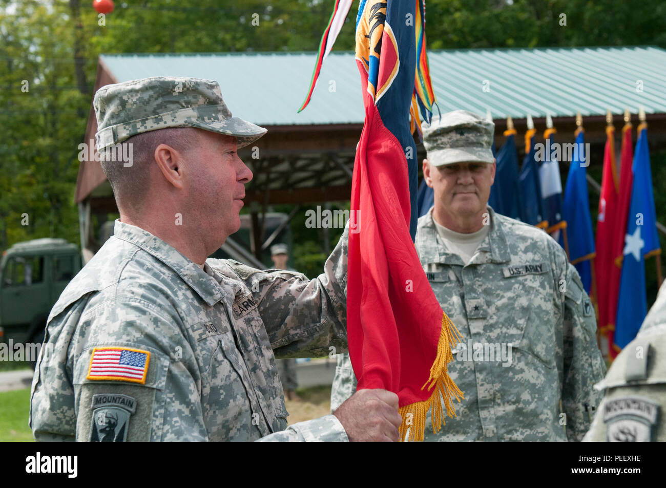 Col. John Boyd, 86th Infantry Brigade Combat Team (Mountain) outgoing ...