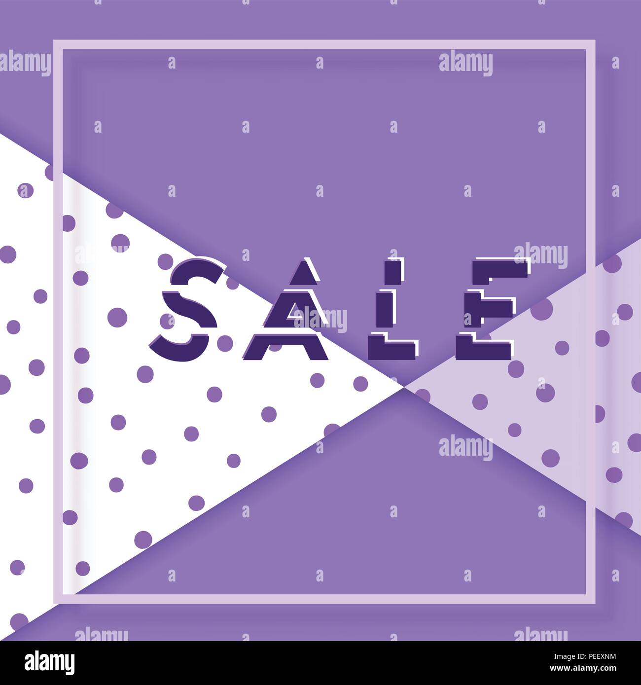 Sale square card. Vector Illustration Stock Vector Image & Art - Alamy
