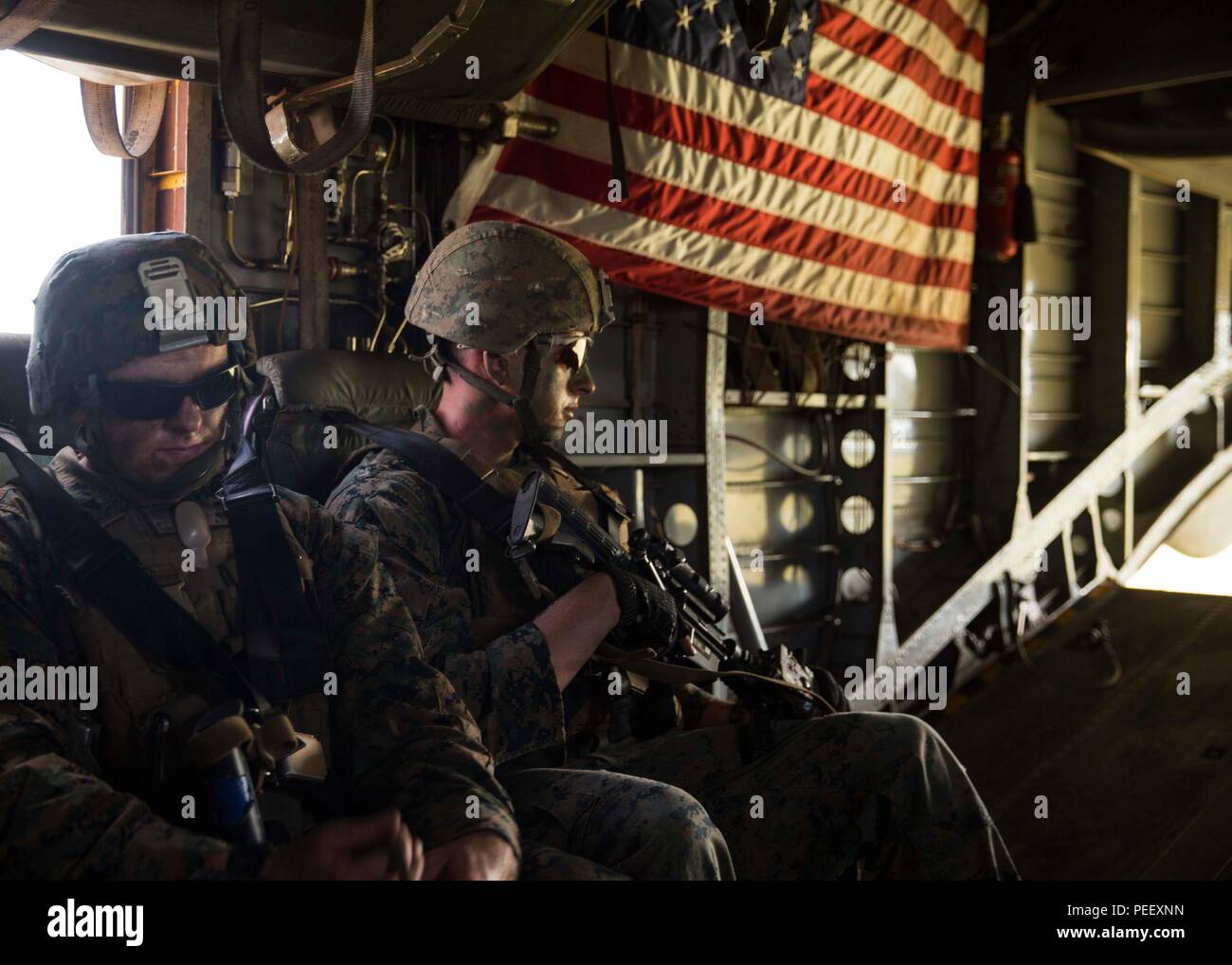 U.S. Marines with Company C, 1st Battalion, 4th Marine Regiment, Marine ...